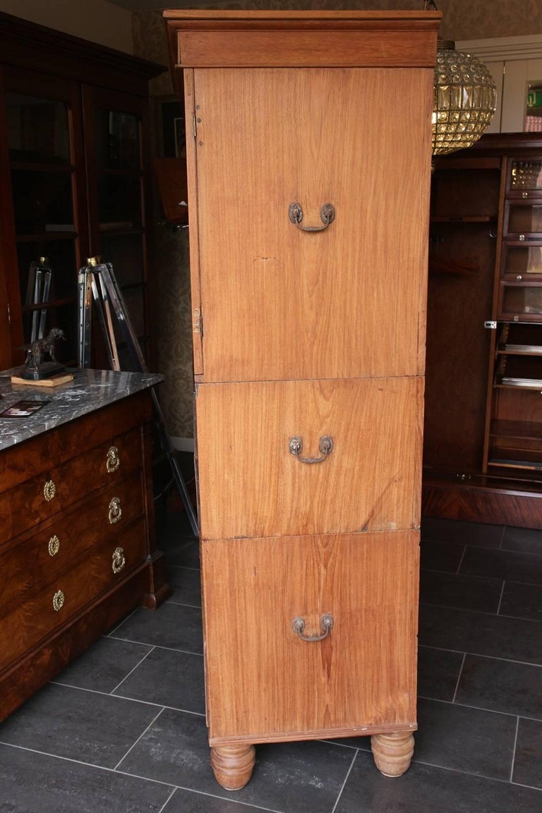 Victorian Colonial Anglo-Indian Teak and Brass Military Officer’s ...