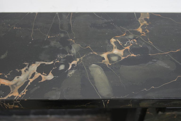 Victorian Corbeled Slate Surround in Original Marble Paint Finish at ...