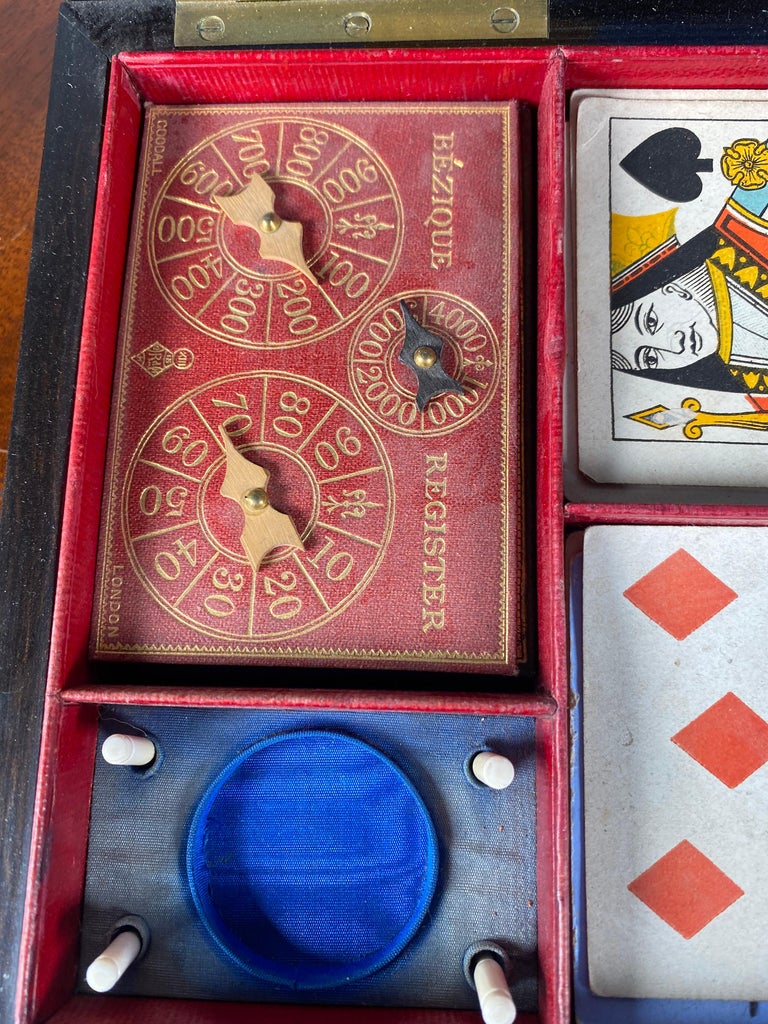 Victorian Coromandel and Brass Bound Games Compendium For Sale at 1stDibs