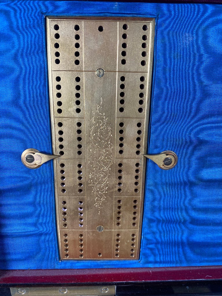 Victorian Coromandel and Brass Bound Games Compendium For Sale at 1stDibs