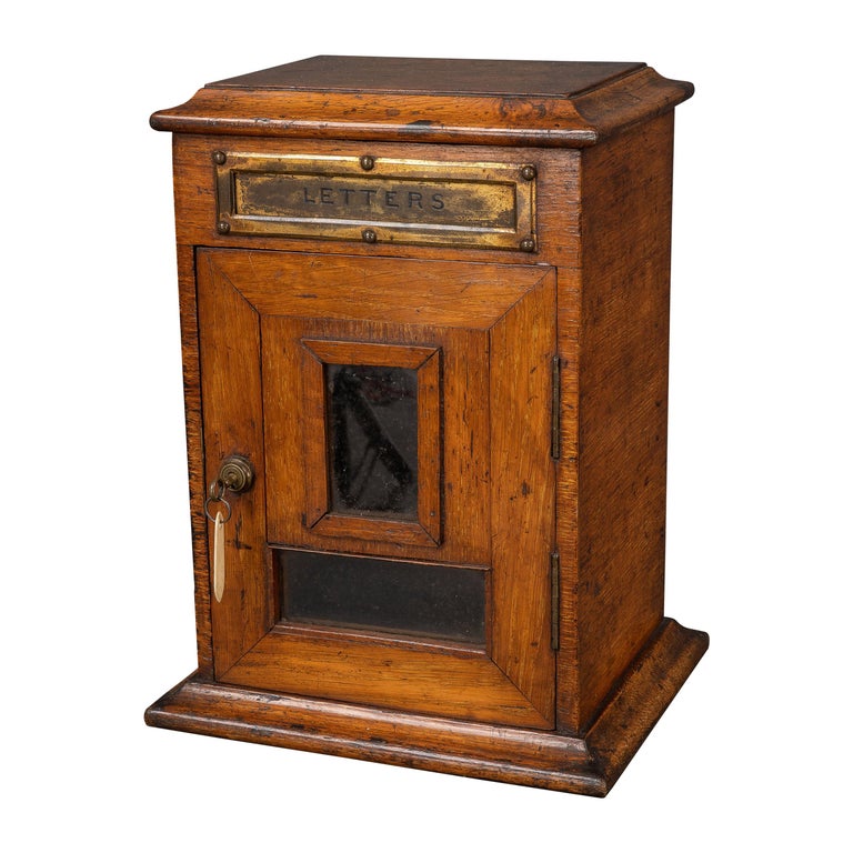 Victorian Country House Oak Letterbox For Sale at 1stDibs