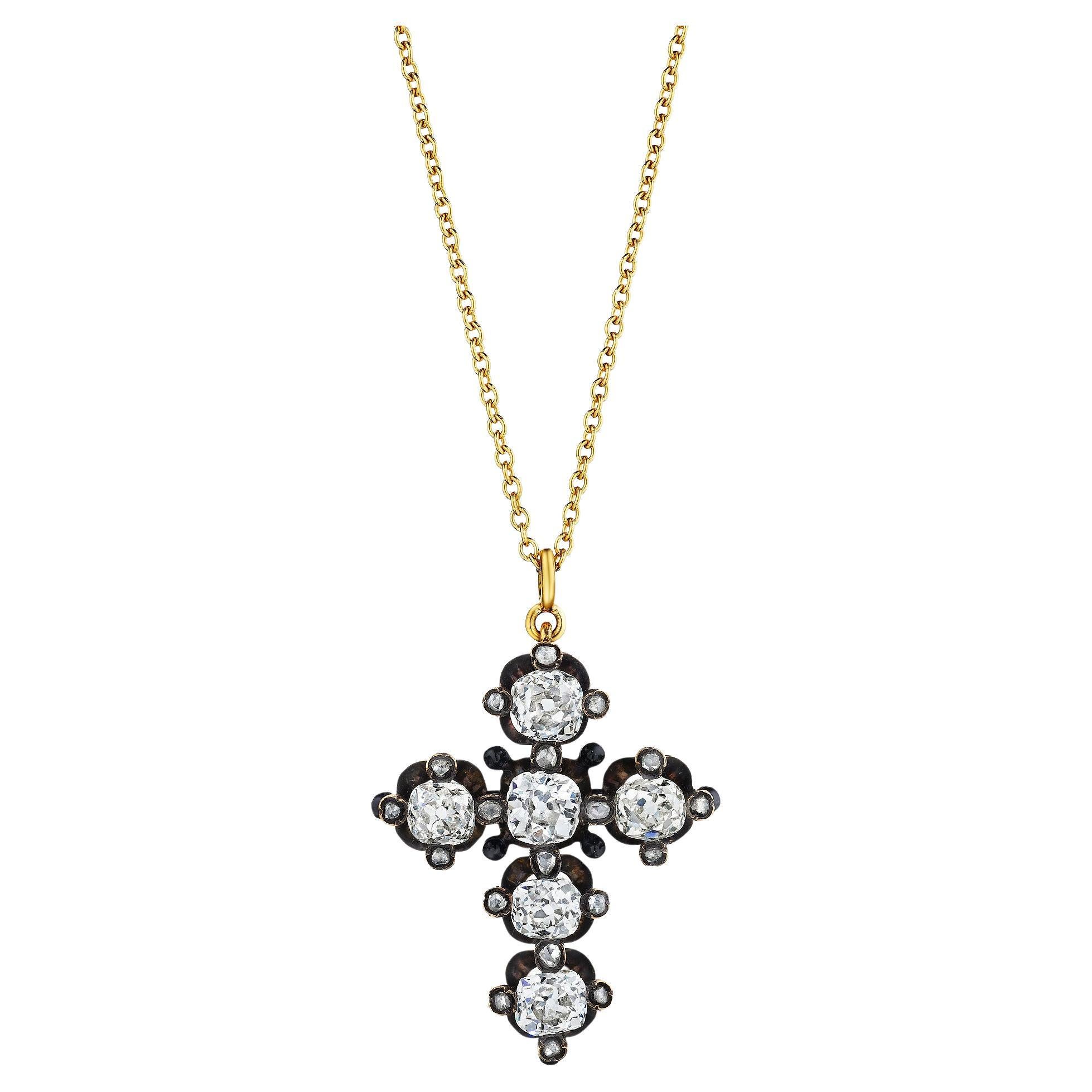 Silver Antique Cross - 910 For Sale on 1stDibs