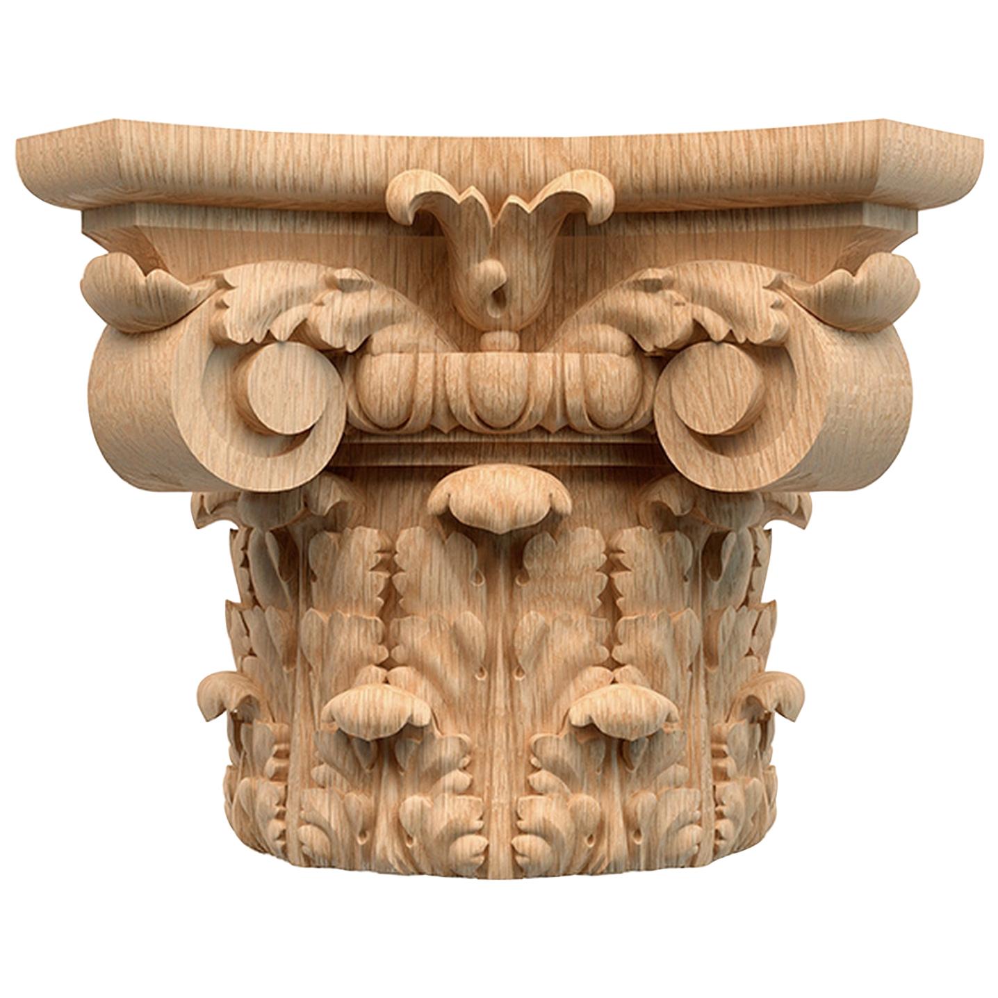 Pair of Carved Wooden Corbels "Atlant" at 1stDibs