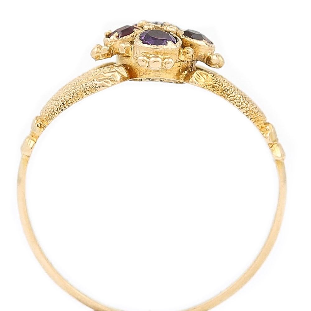 Victorian Pansy REGARD and Fede Ring Circa 1880 at 1stDibs | victorian regard ring, regard rings ...