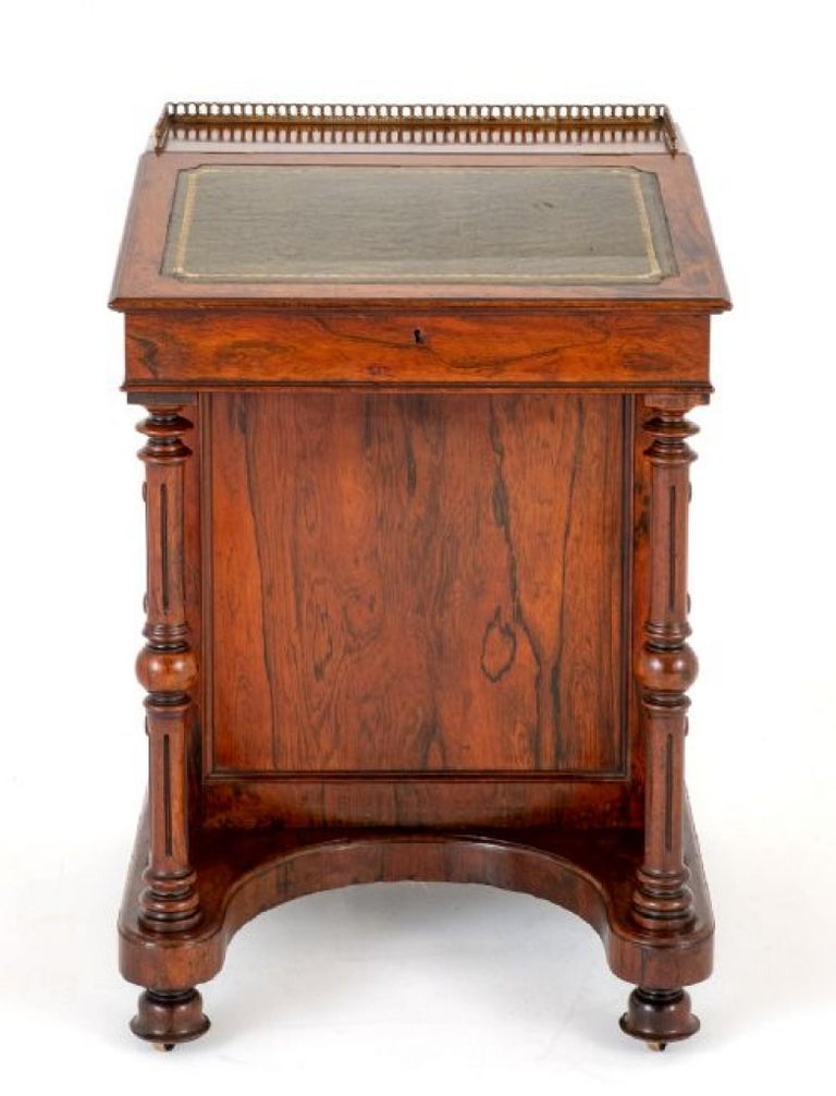 Victorian Davenport Desk Antique, 1850 For Sale at 1stDibs