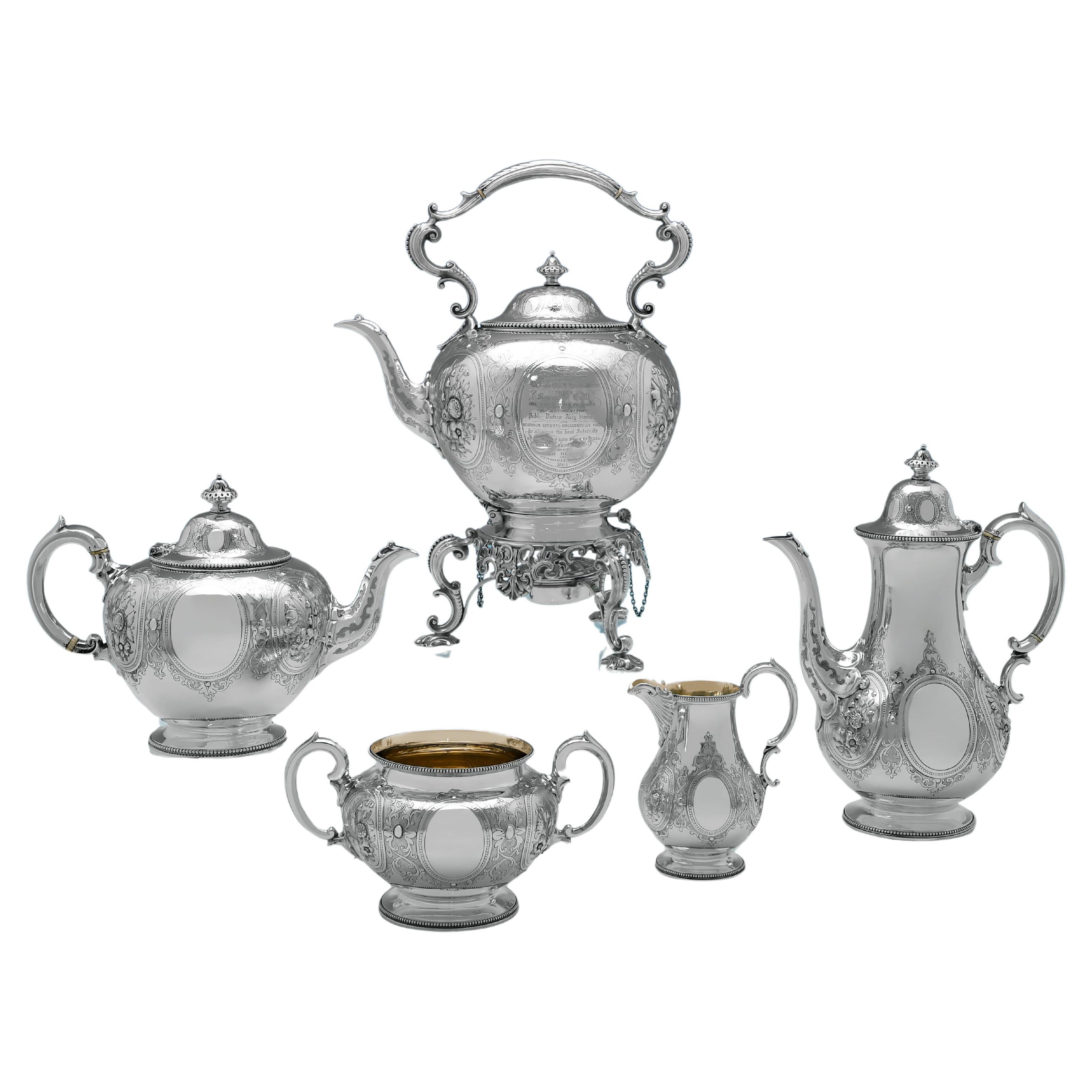Silver Tea Sets - 784 For Sale at 1stDibs | silver teapot set, silver ...
