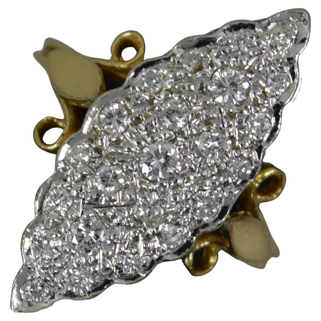 Victorian Diamond Opal 18 Karat Gold Navette Cluster Ring at 1stDibs