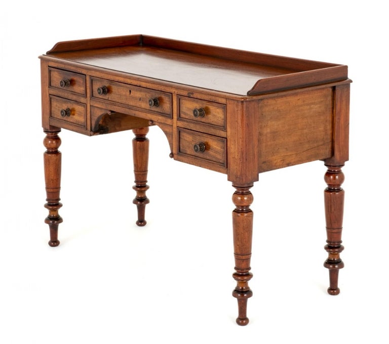 Victorian Desk Mahogany Writing Table, 1860 For Sale at 1stDibs