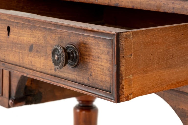 Victorian Desk Mahogany Writing Table, 1860 For Sale at 1stDibs