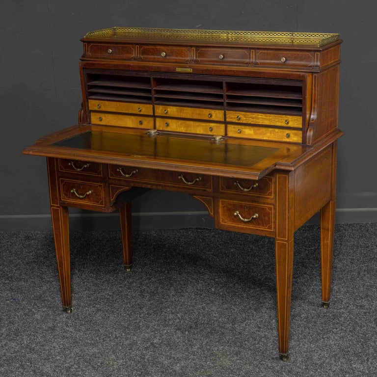 Victorian Desk Presented by Buckingham Palace to the Director of Works ...
