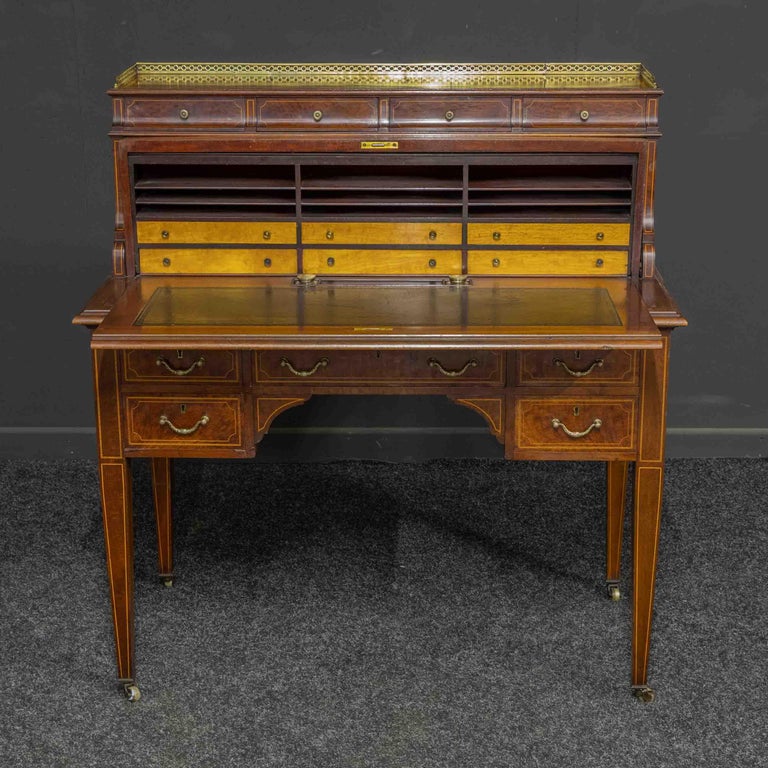 Victorian Desk Presented by Buckingham Palace to the Director of Works ...