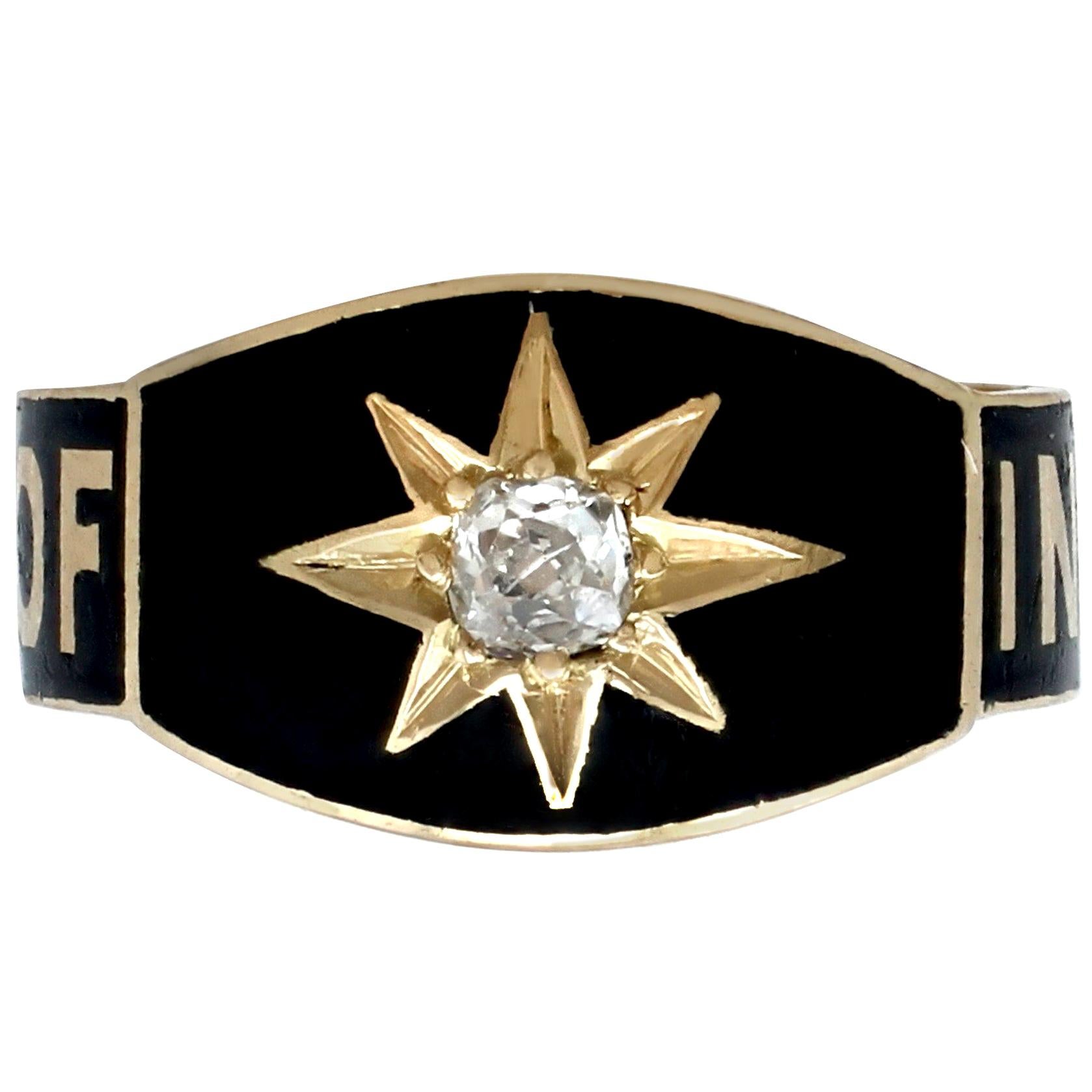 White Enamel Mourning Ring, circa 1768 For Sale at 1stdibs