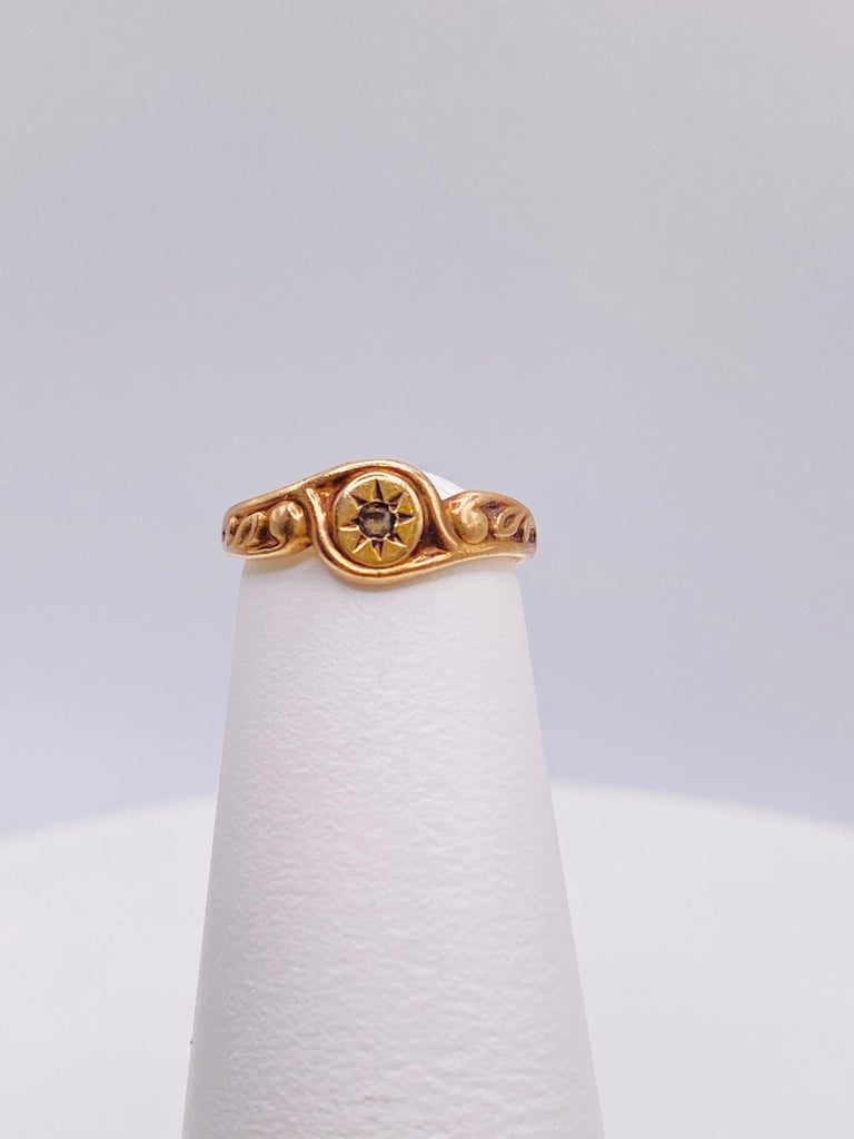 Victorian Diamond Gold Baby Ring at 1stDibs