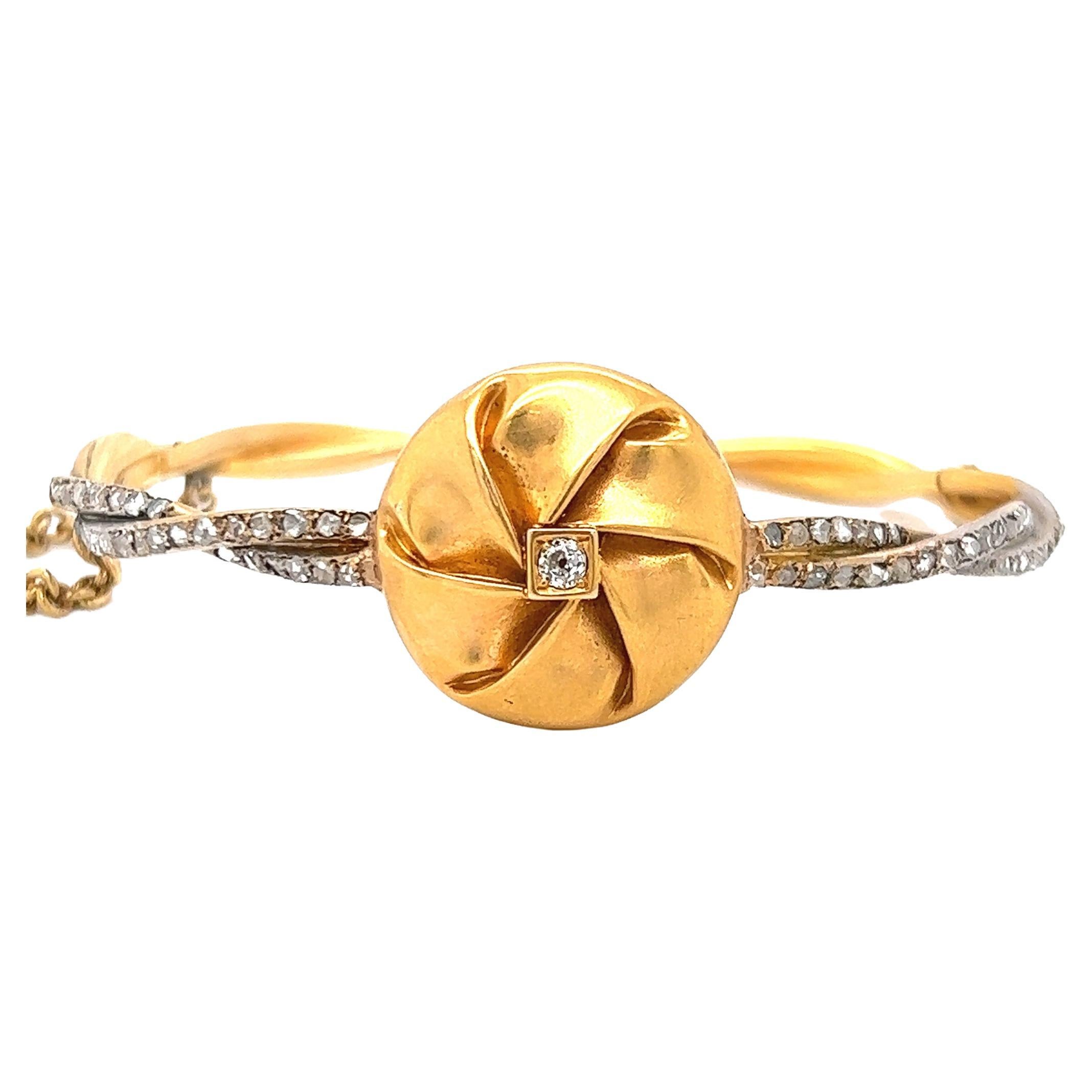 Victorian Gold Bangle at 1stDibs