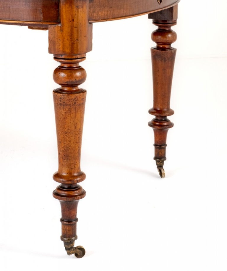 Victorian Dining Table Extending Mahogany 1860 1 Leaf For Sale at 1stDibs
