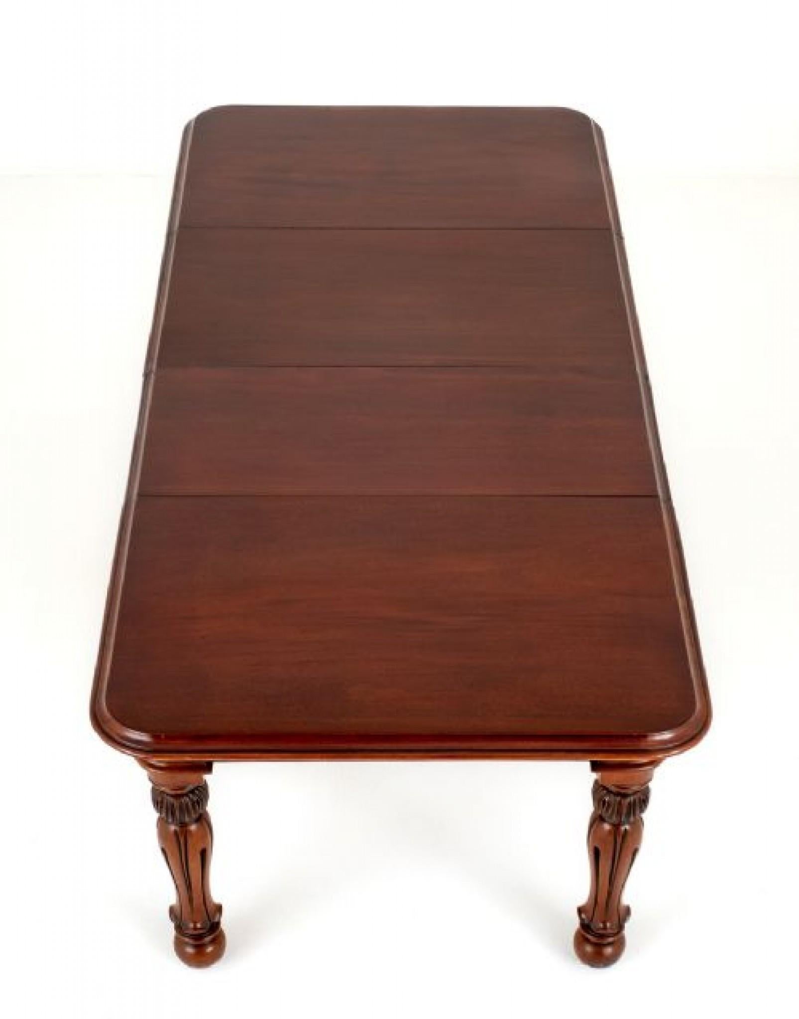 Victorian Dining Table Mahogany Extending, 1860 For Sale at 1stDibs