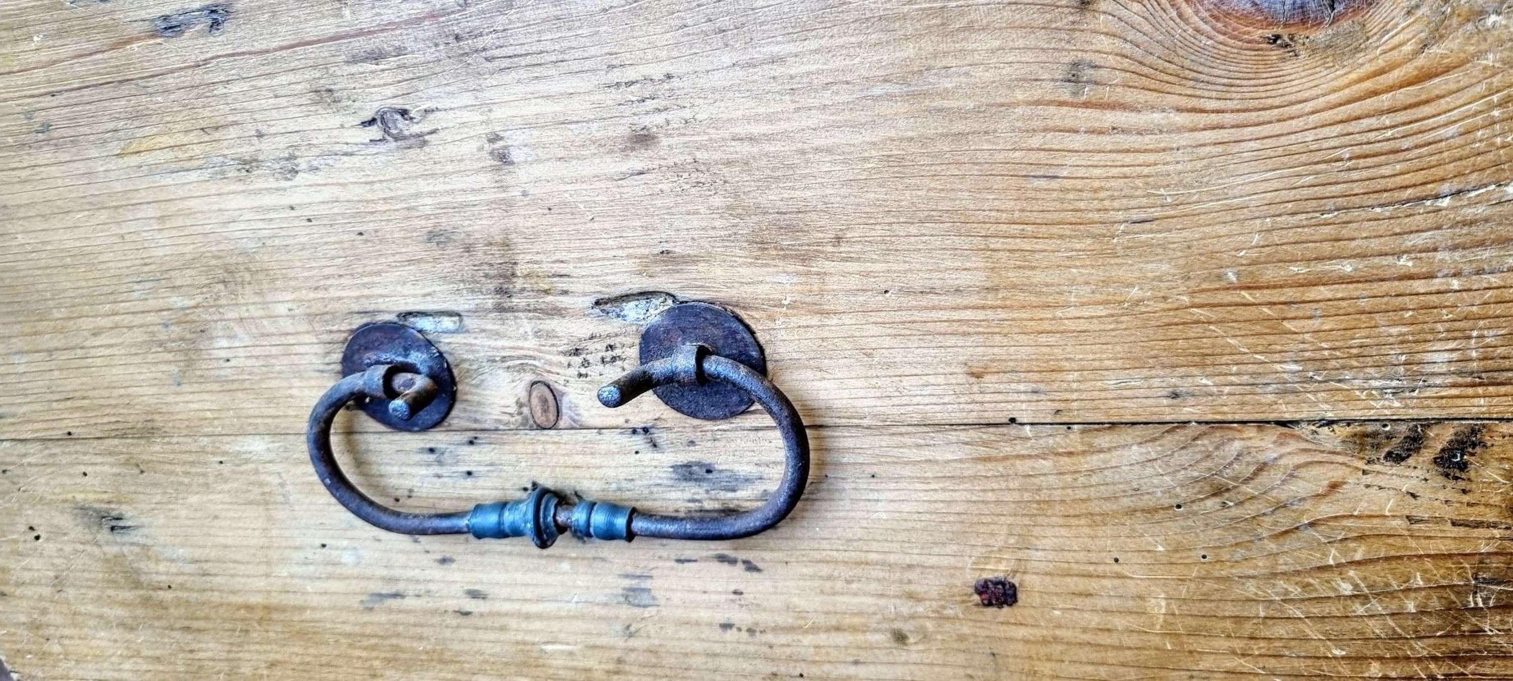 Victorian Dome Topped Pine Trunk with Wheels For Sale at 1stDibs