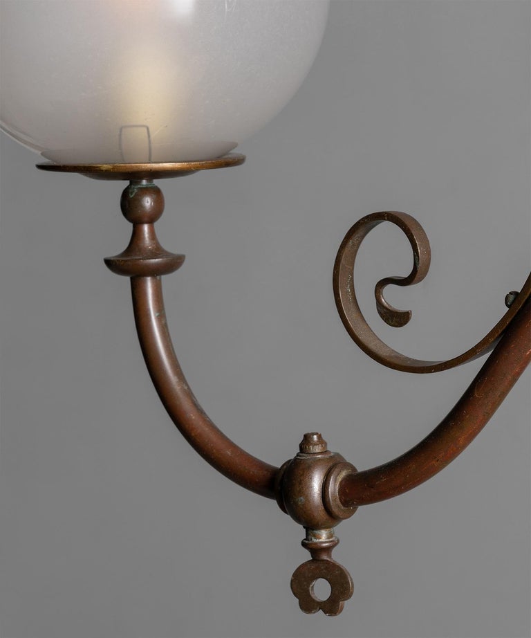 Victorian Double Gas Light, England, Circa 1910 at 1stDibs