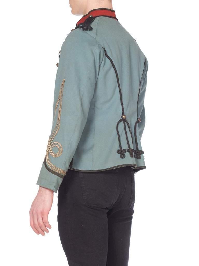 Victorian Dusty Blue Wool Authentic 1870S French Military Jacket With ...