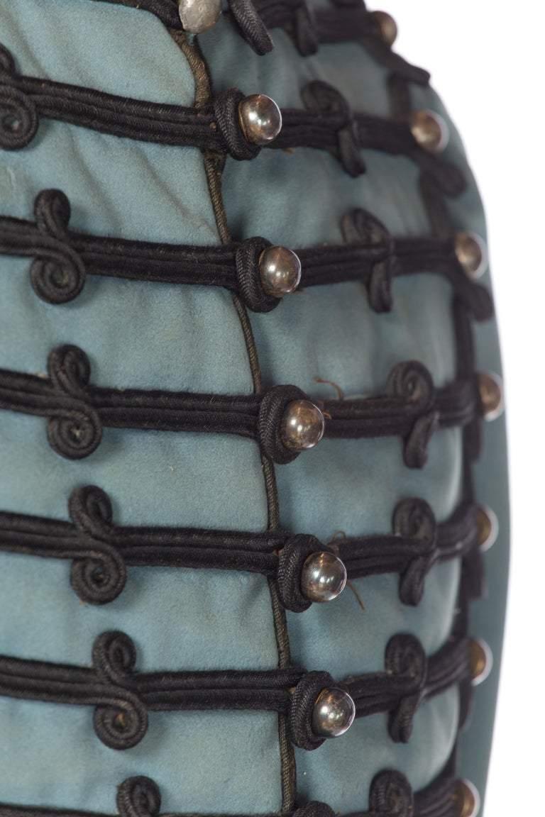 Victorian Dusty Blue Wool Authentic 1870S French Military Jacket With ...