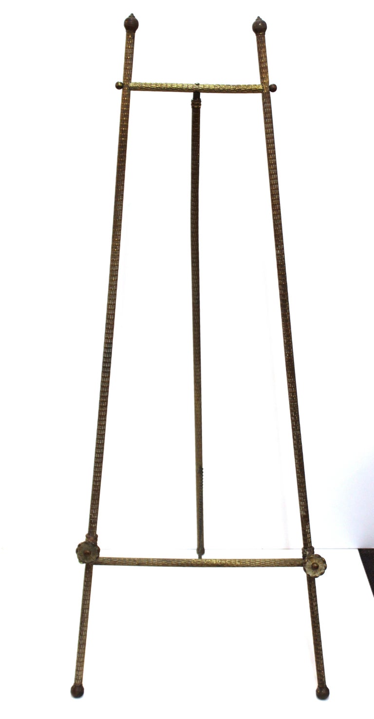 Victorian Easel in Woven Brass at 1stDibs