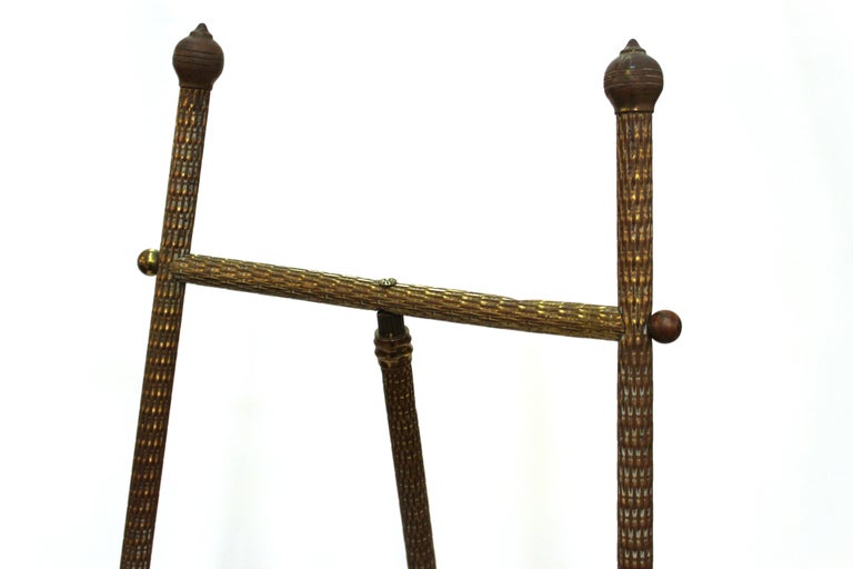 Victorian Easel in Woven Brass at 1stDibs