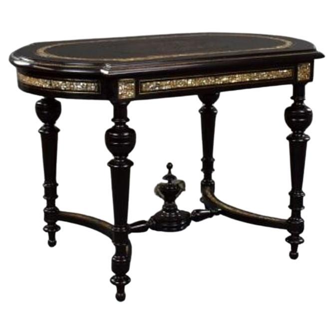 Victorian Ebonised Centre Table For Sale at 1stDibs