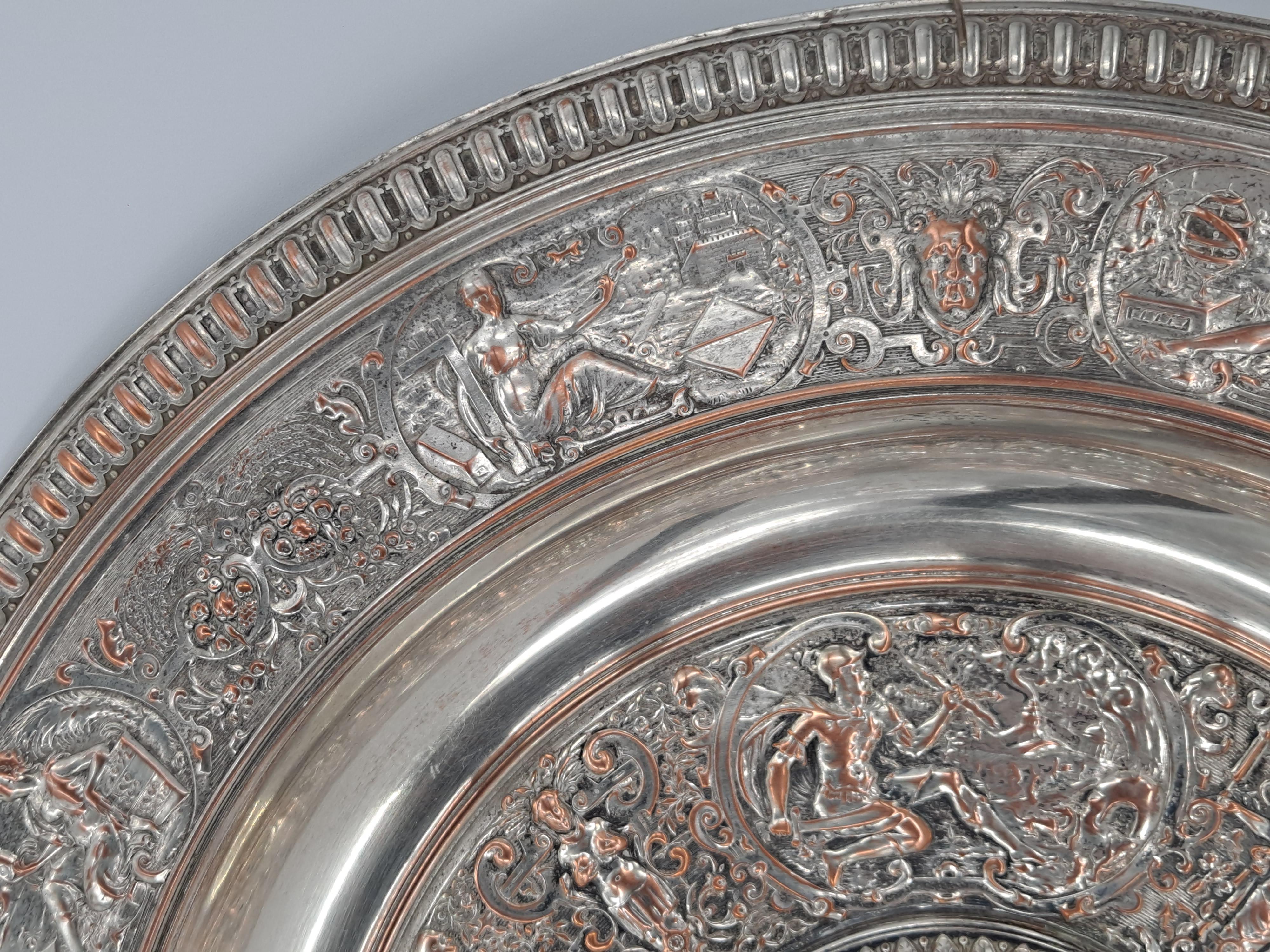 Victorian Elkington Electrotype Charger Plate For Sale at 1stDibs