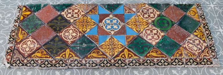 Victorian Encaustic ‘Maw’ Tile Floor Panel For Sale at 1stDibs ...