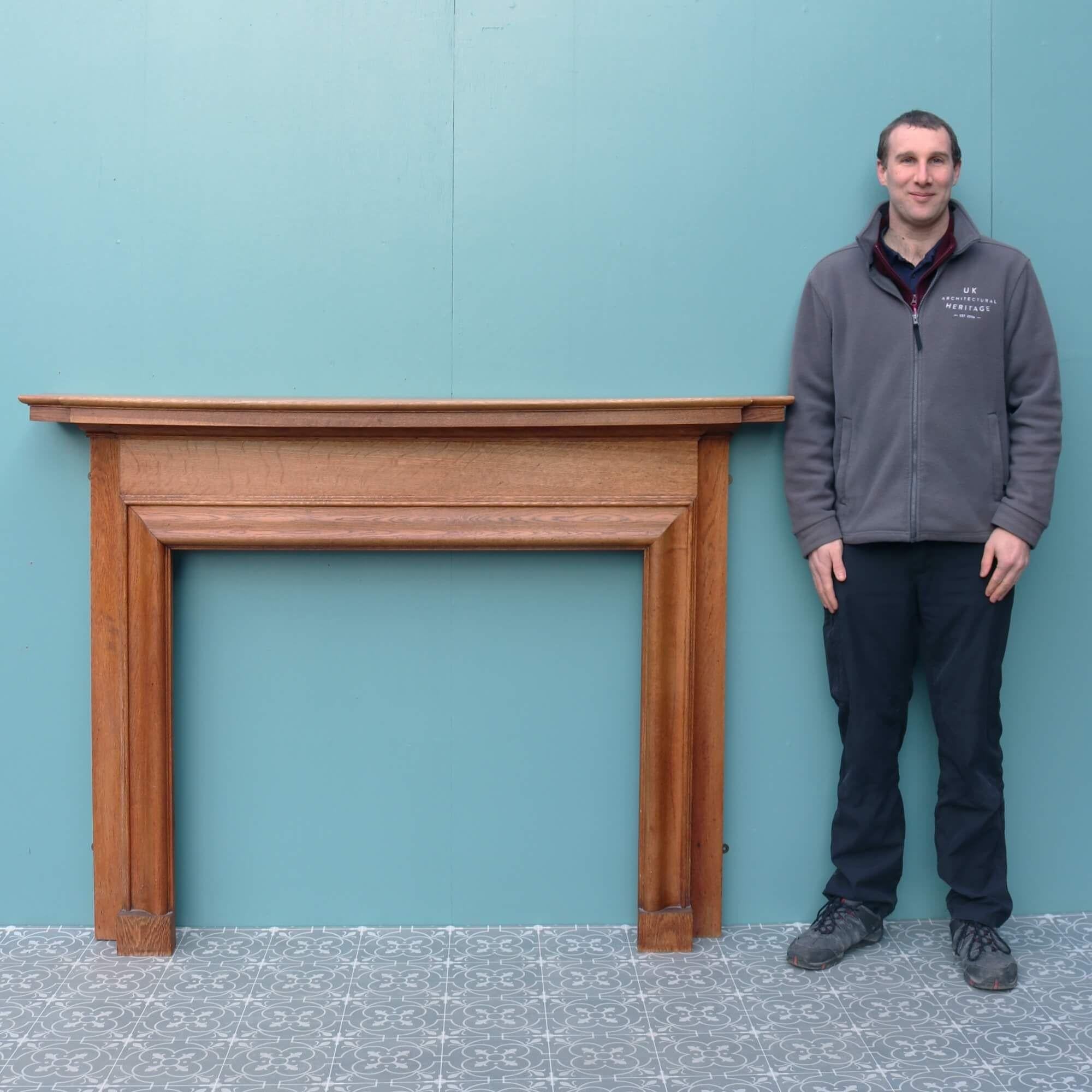 Victorian English Oak Antique Fire Mantel For Sale at 1stDibs