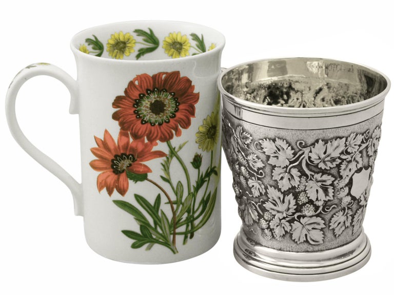 Victorian English Sterling Silver Christening Muga at 1stDibs