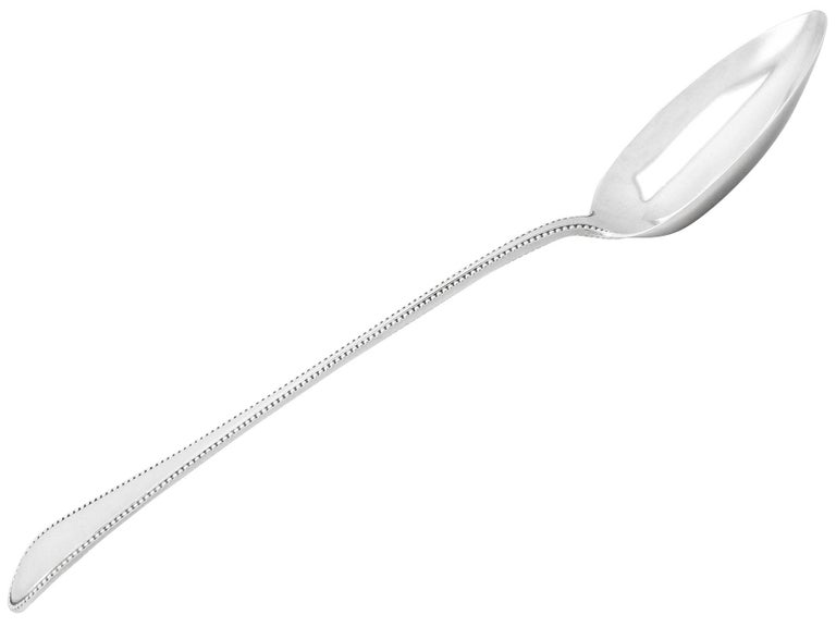 Victorian English Sterling Silver Gravy Spoon by Martin Hall and Co For ...