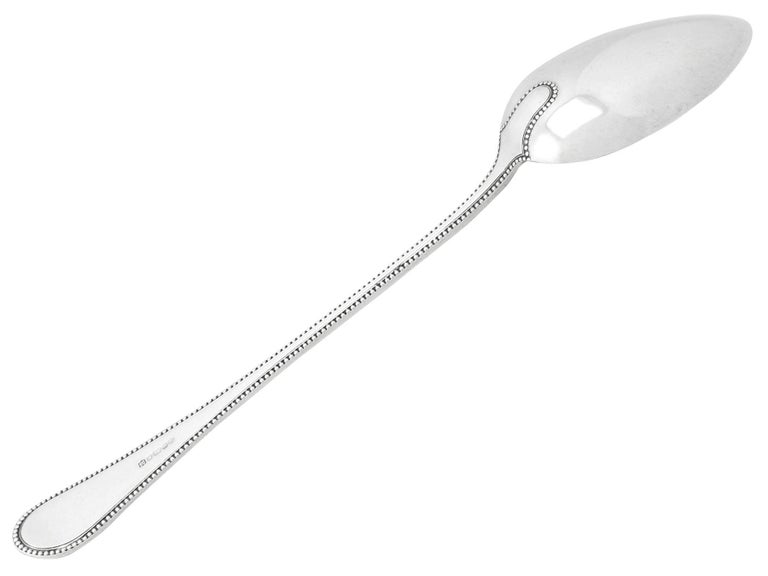 Victorian English Sterling Silver Gravy Spoon by Martin Hall and Co For ...