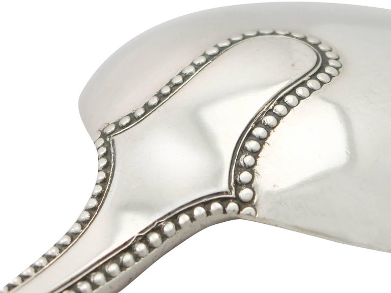 Victorian English Sterling Silver Gravy Spoon by Martin Hall and Co For ...