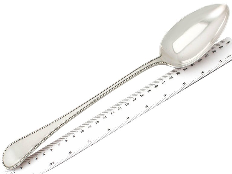 Victorian English Sterling Silver Gravy Spoon by Martin Hall and Co For ...