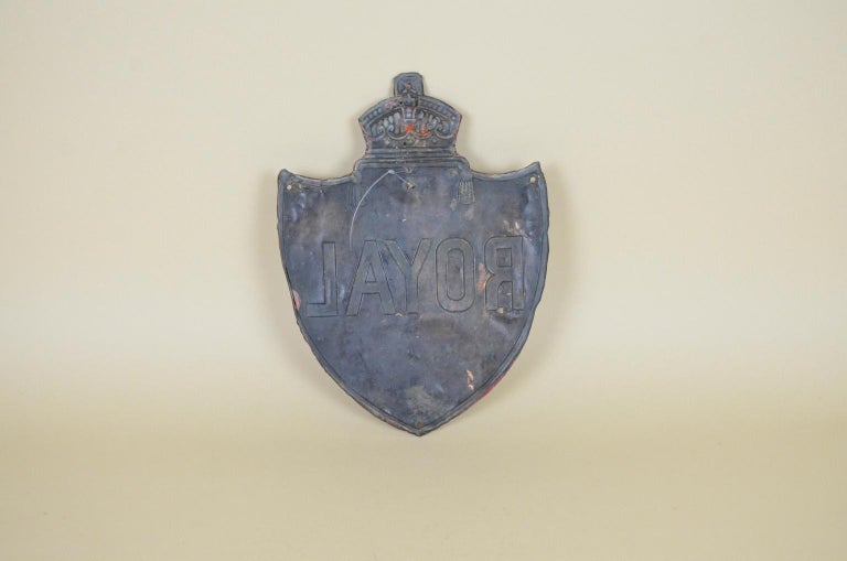 Victorian English Vintage Royal Insurance Copper Fire Plaque at 1stDibs