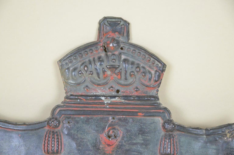 Victorian English Vintage Royal Insurance Copper Fire Plaque at 1stDibs