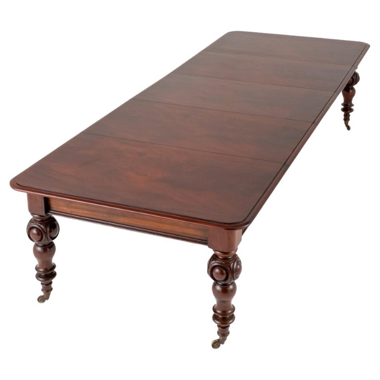 Victorian Extending Dining Table Mahogany, 1860 For Sale at 1stDibs