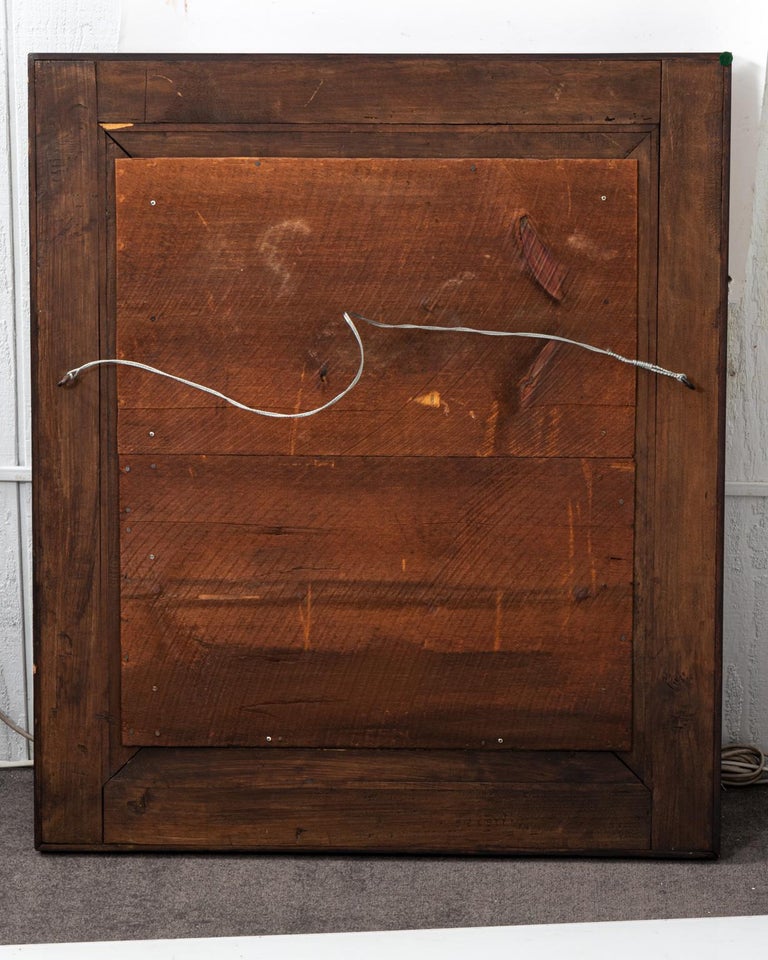 Victorian Fabric Covered Mirror For Sale at 1stDibs