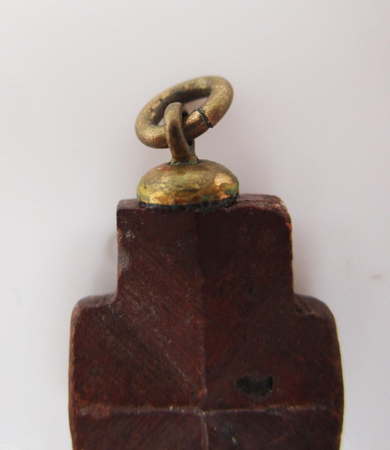 Victorian Fairy Cross Staurolite Crystal Pendant For Sale at 1stDibs