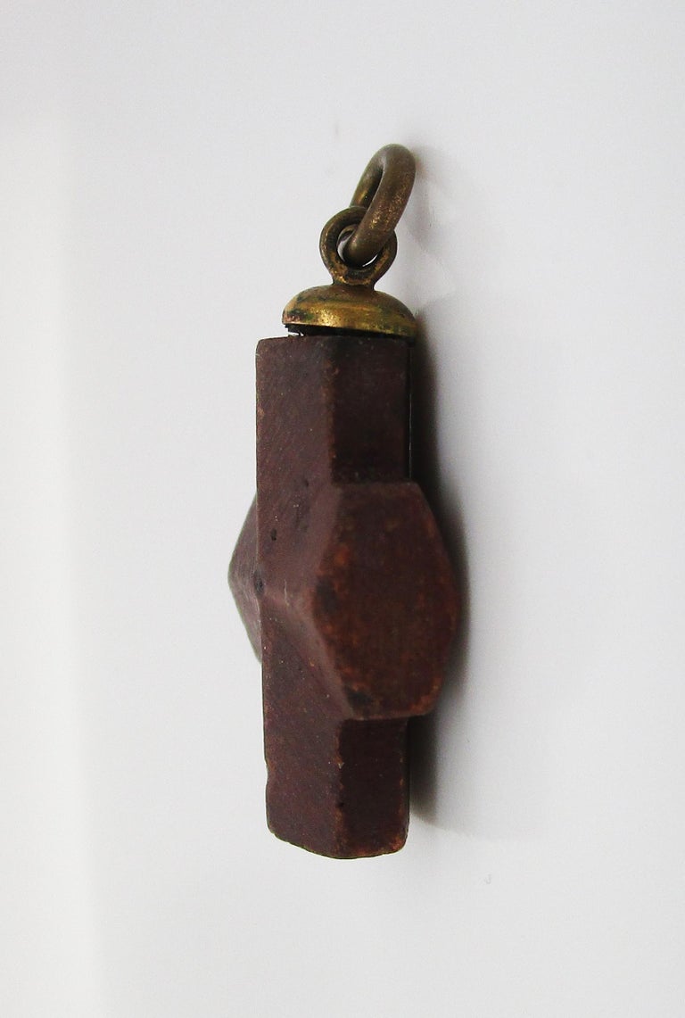 Victorian Fairy Cross Staurolite Crystal Pendant For Sale at 1stDibs