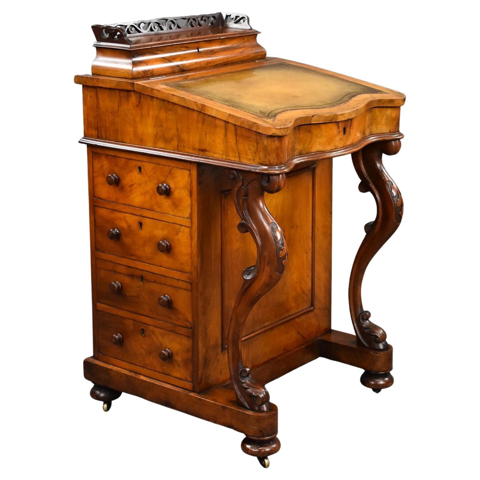 Good Victorian Walnut Davenport or Restaurant Reception Greeter at 1stDibs