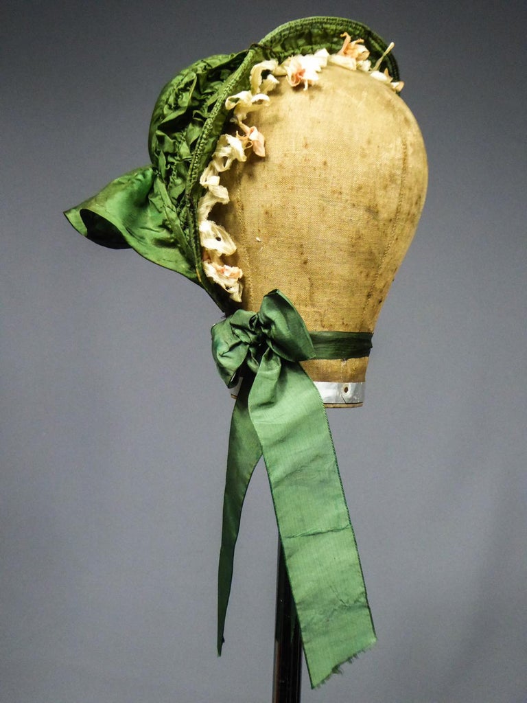 Victorian French Silk Cap Capote for Doll/child Circa 1860 at 1stDibs