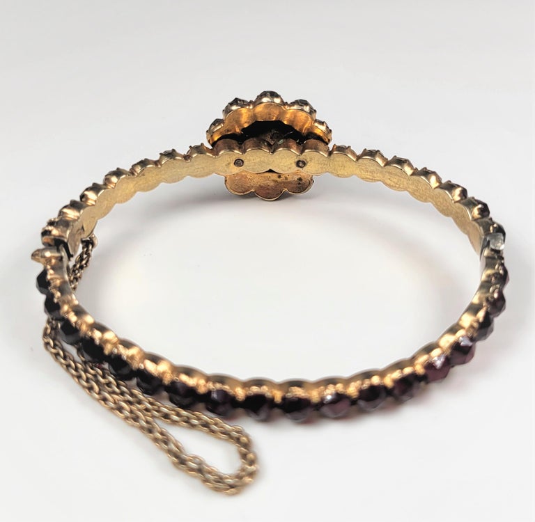 Victorian Garnet Bangle at 1stDibs