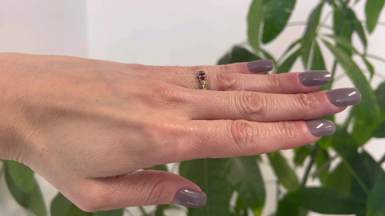 Victorian Gemstone 14k Yellow Gold Acrostic “Regard” Ring For Sale at ...