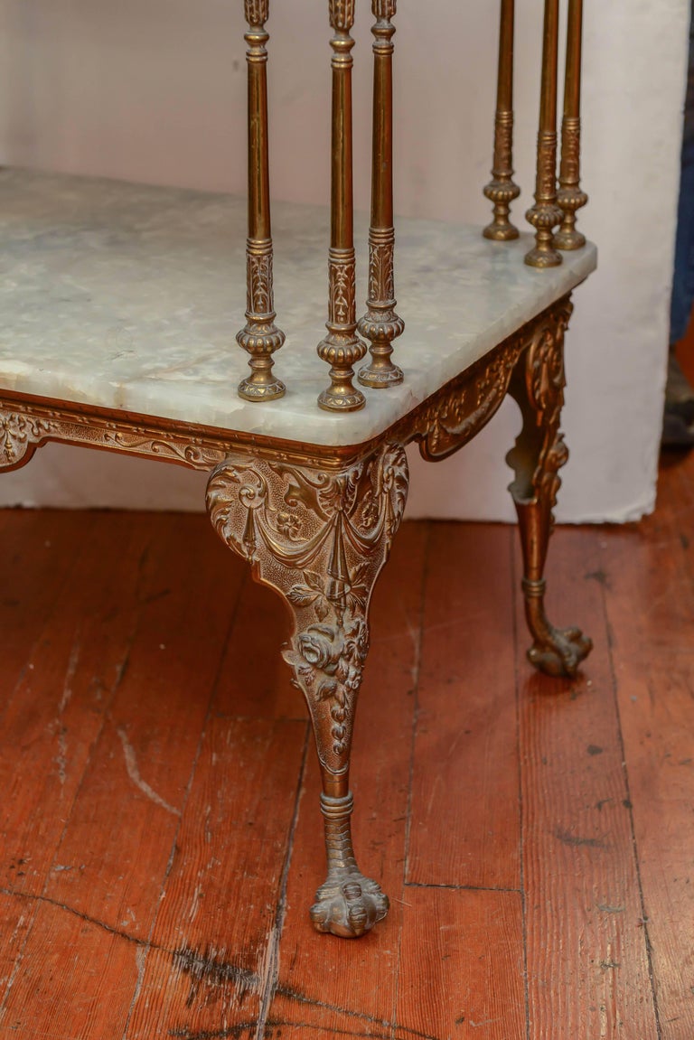 Victorian Gilt Bronze and Onyx Parlor Table at 1stDibs