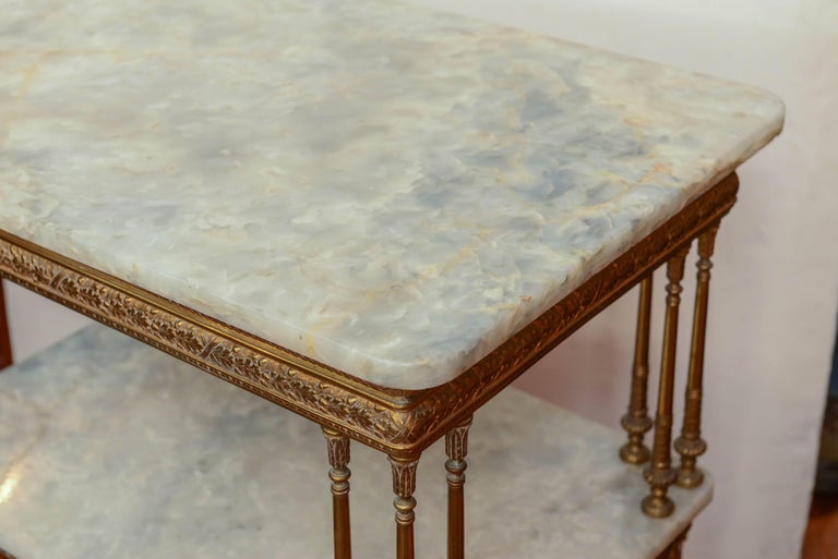 Victorian Gilt Bronze and Onyx Parlor Table at 1stDibs