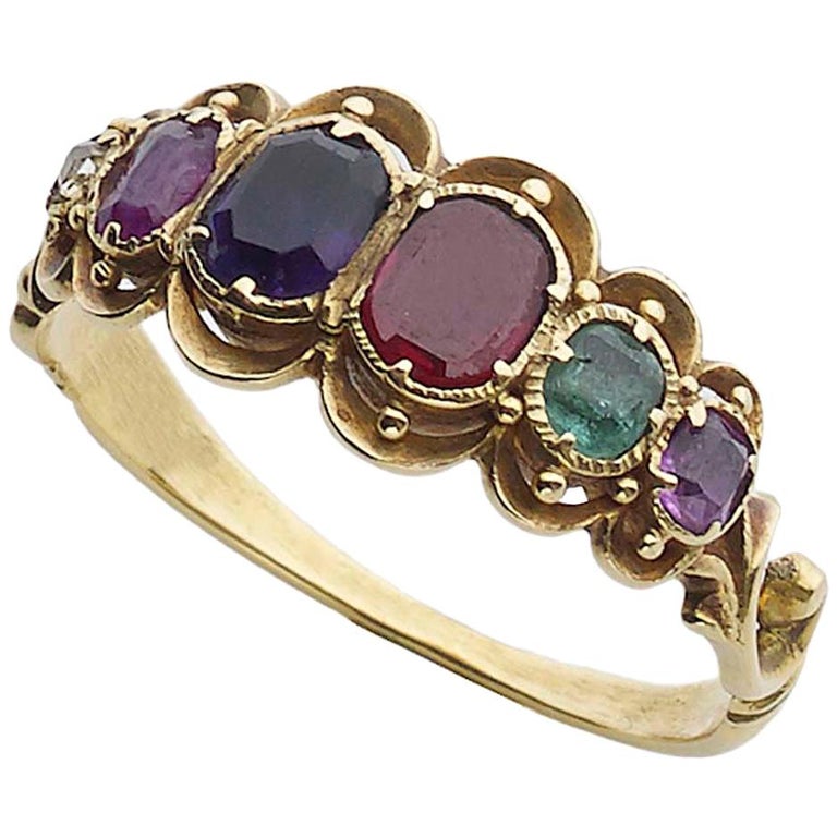 Victorian Gold Regard Ring at 1stDibs