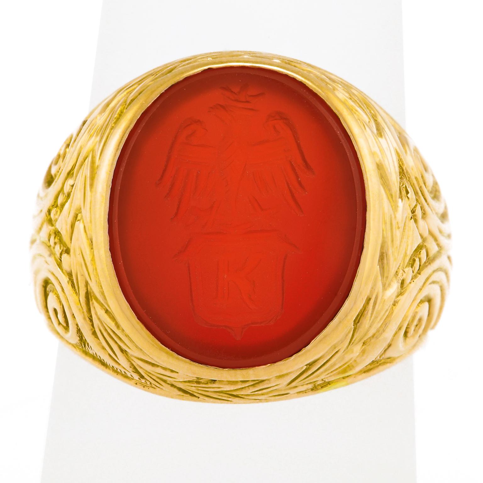 Victorian Gold Signet Ring at 1stDibs