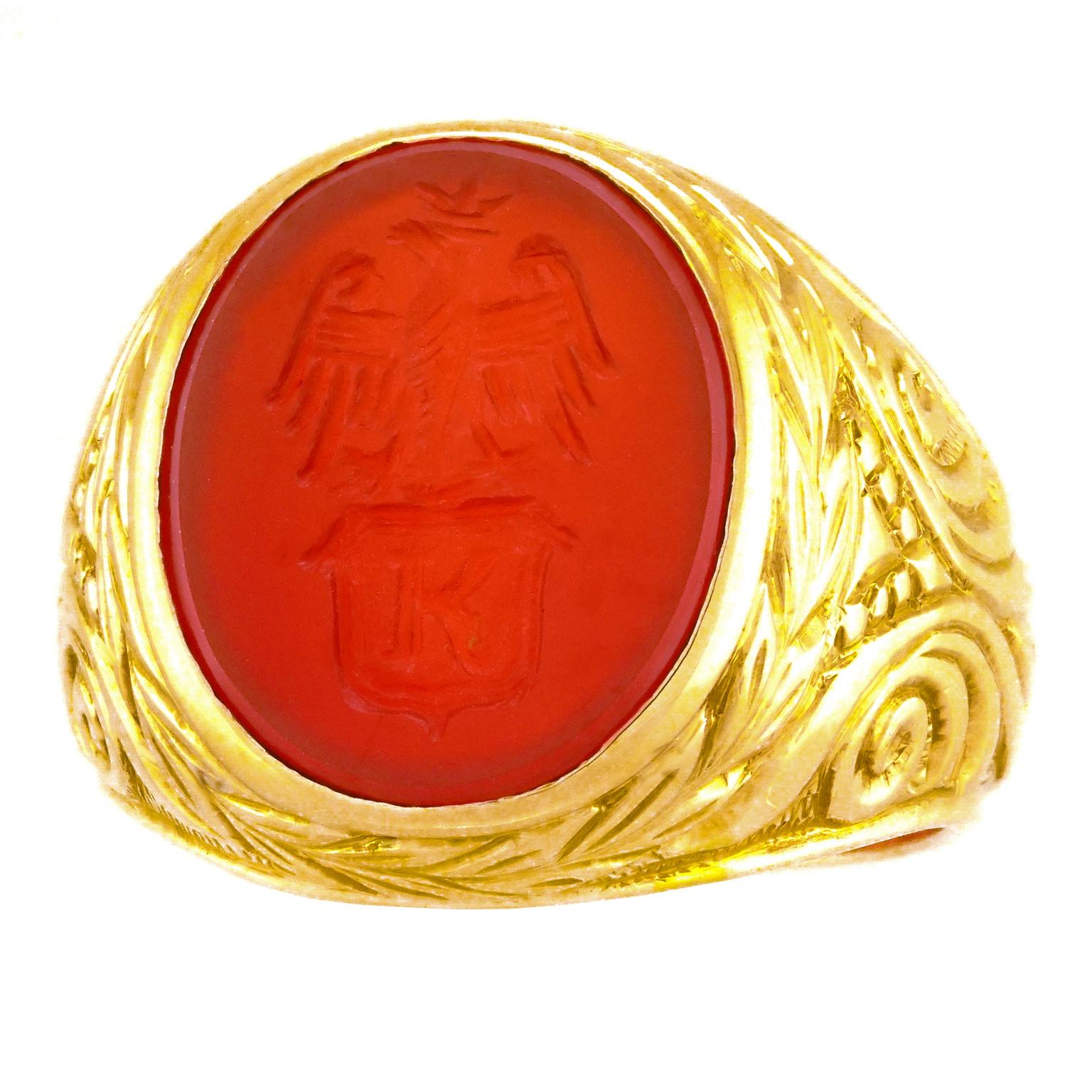 Victorian Gold Signet Ring at 1stDibs